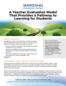 A Teacher Evaluation Model That Provides a Pathway to Learning for ...